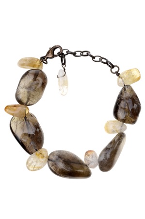 Bratara cuart fumuriu, citrin, Handmade, Gloria Maris - eMAG.ro