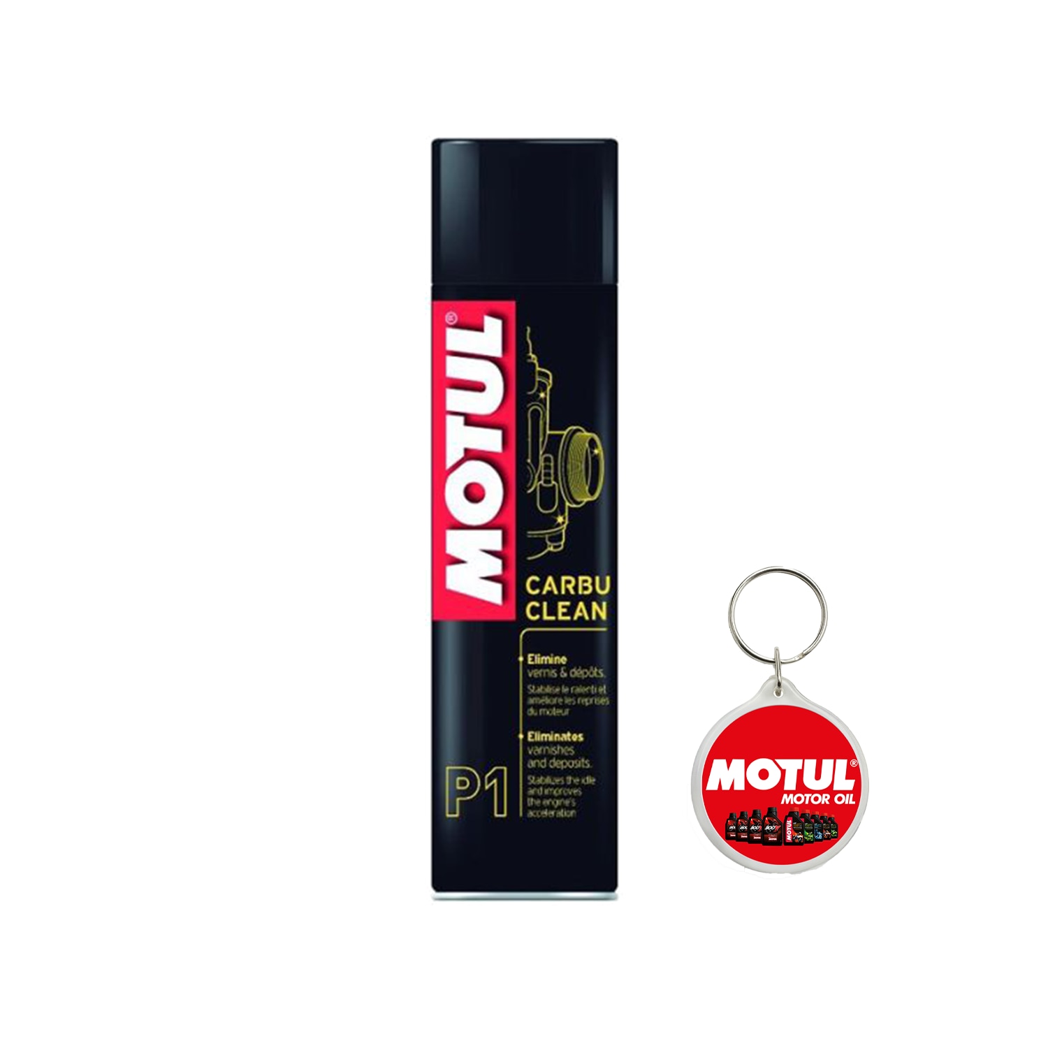Set detergent pentru carburator moto Motul P1 Carbu Cleaner 400 ml si ...