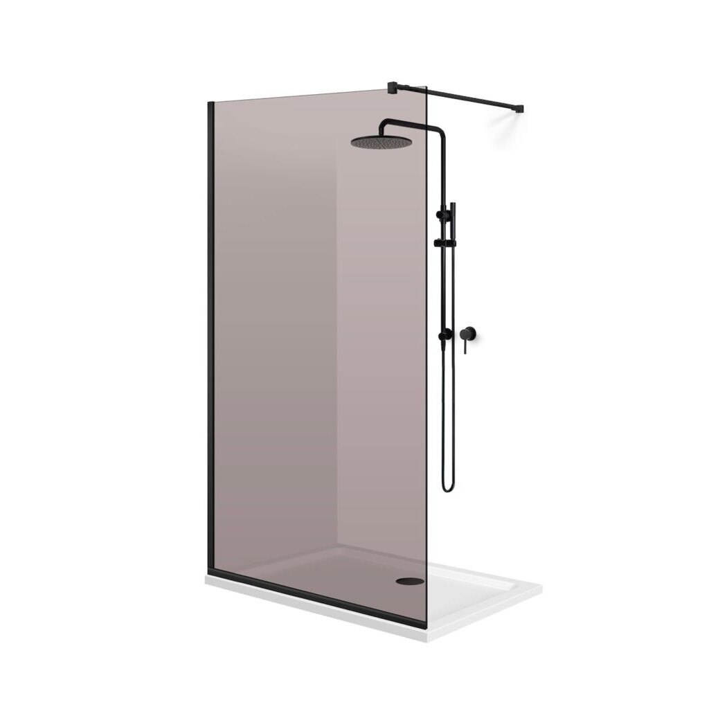 Paravan dus walk-in, Sticla Securizata Bronze de 8mm, Accesorii ...