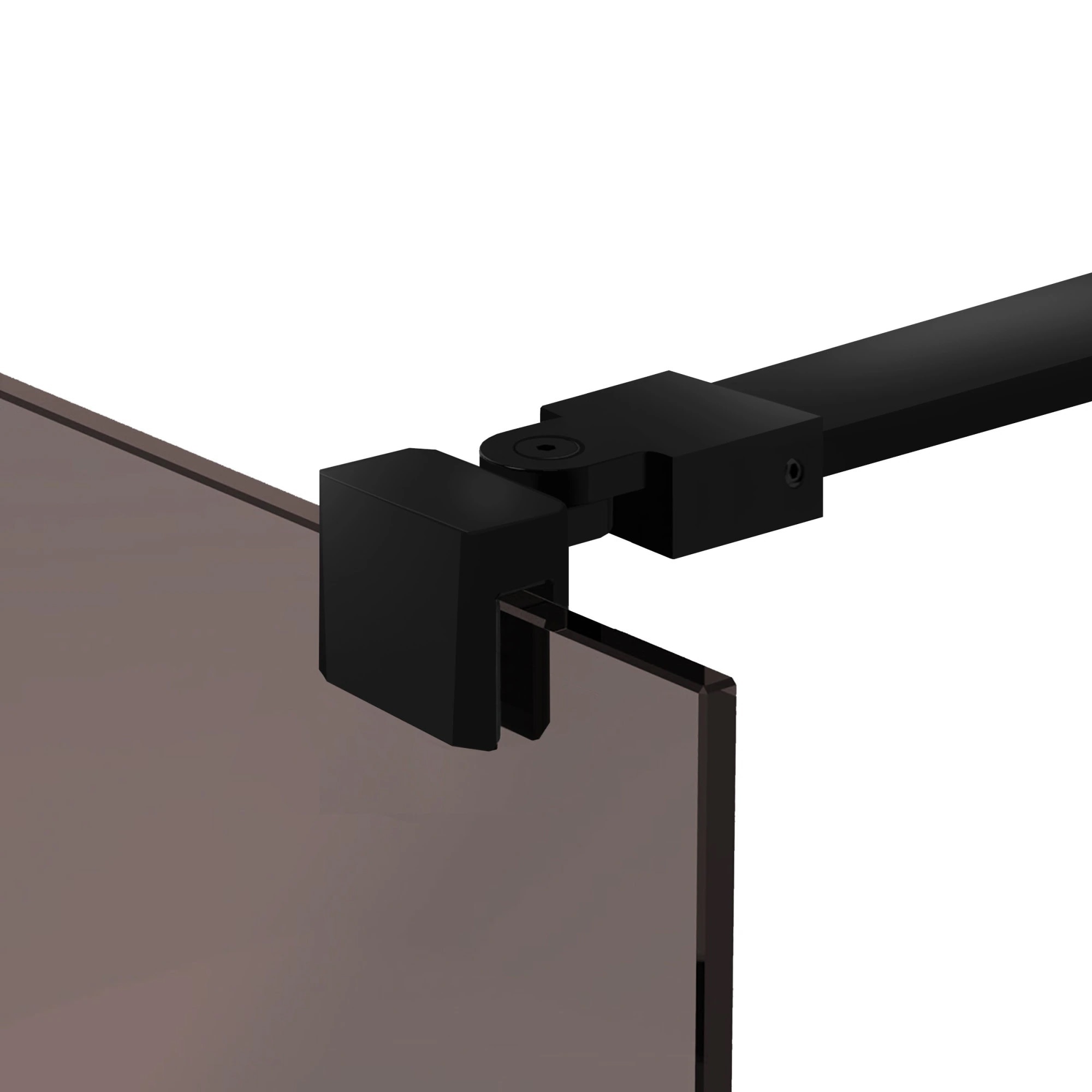 Paravan dus walk-in, Sticla Securizata Bronze de 8mm, Accesorii ...