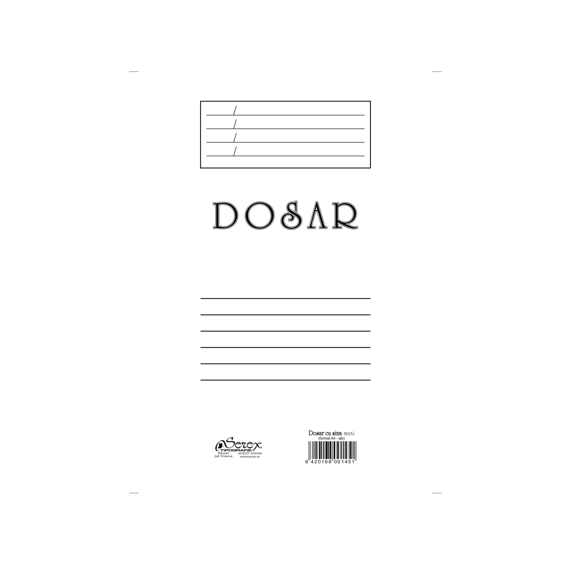 Dosare A4 cu sina maxi (4 x 220mm), set 25 buc - eMAG.ro