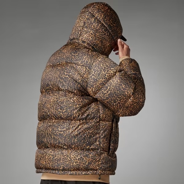 Geaca adidas SPRT Down Animal-Print Puffer L Maro - eMAG.ro