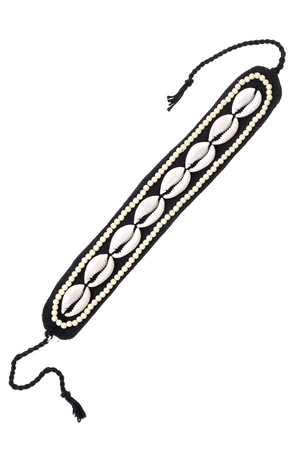 Choker GM-27 din margele coral, Gloria Maris, negru, 22 cm - eMAG.ro