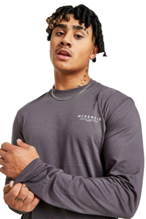 Bluza barbati, McKenzie, gri inchis, S - eMAG.ro