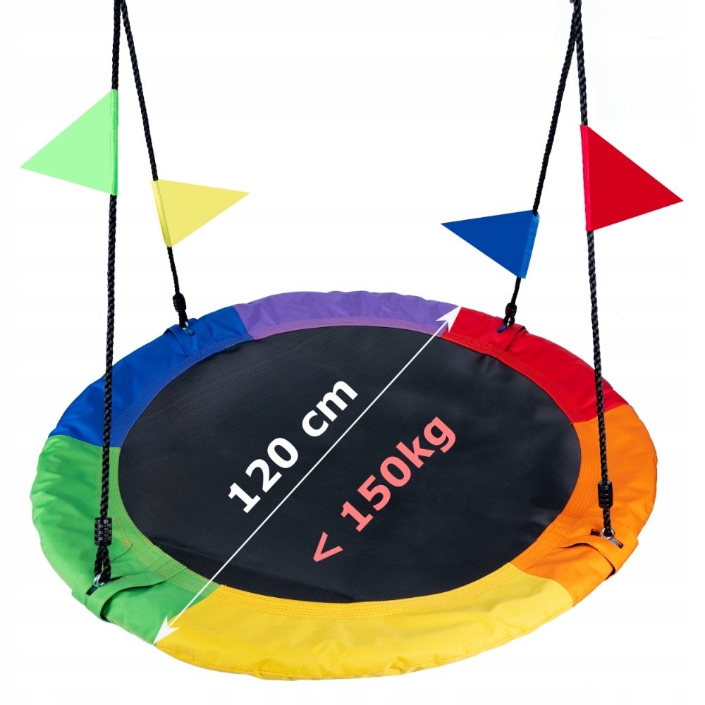 Leagan tip cuib reglabil pe inaltime, 120cm, 150kg, multicolor - eMAG.ro