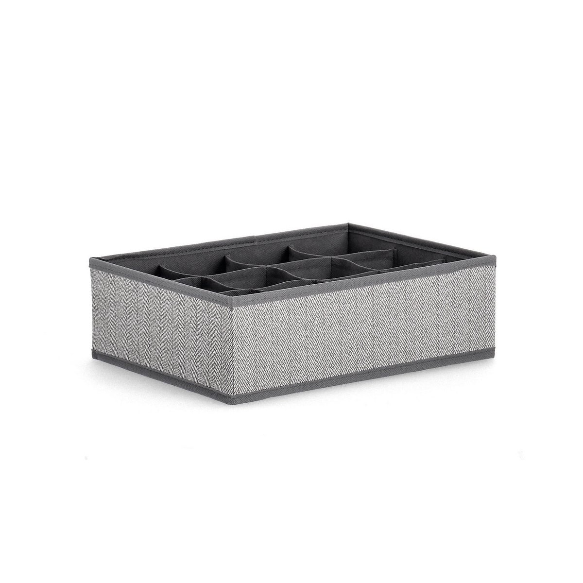 Комплект от 12 сиви текстилни кутии за съхранение Tidy 32x24x10 см