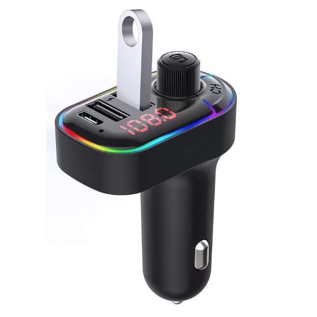 Modulator FM C12 Bluetooth Rgb 3.1A+Type C - eMAG.ro