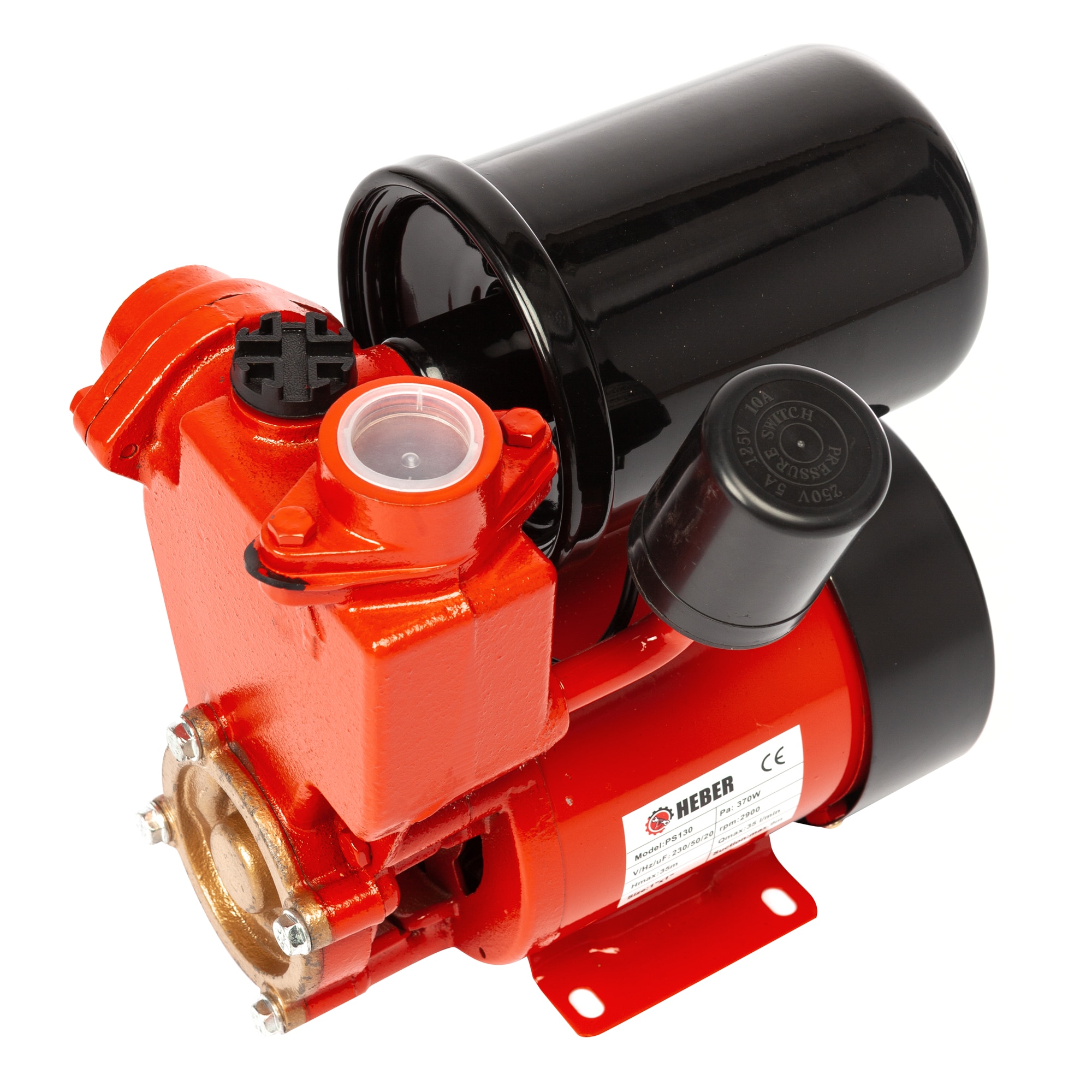 Mini hidrofor Heber®, PS130, 1L, putere 370W, debit 35l/min, H refulare ...