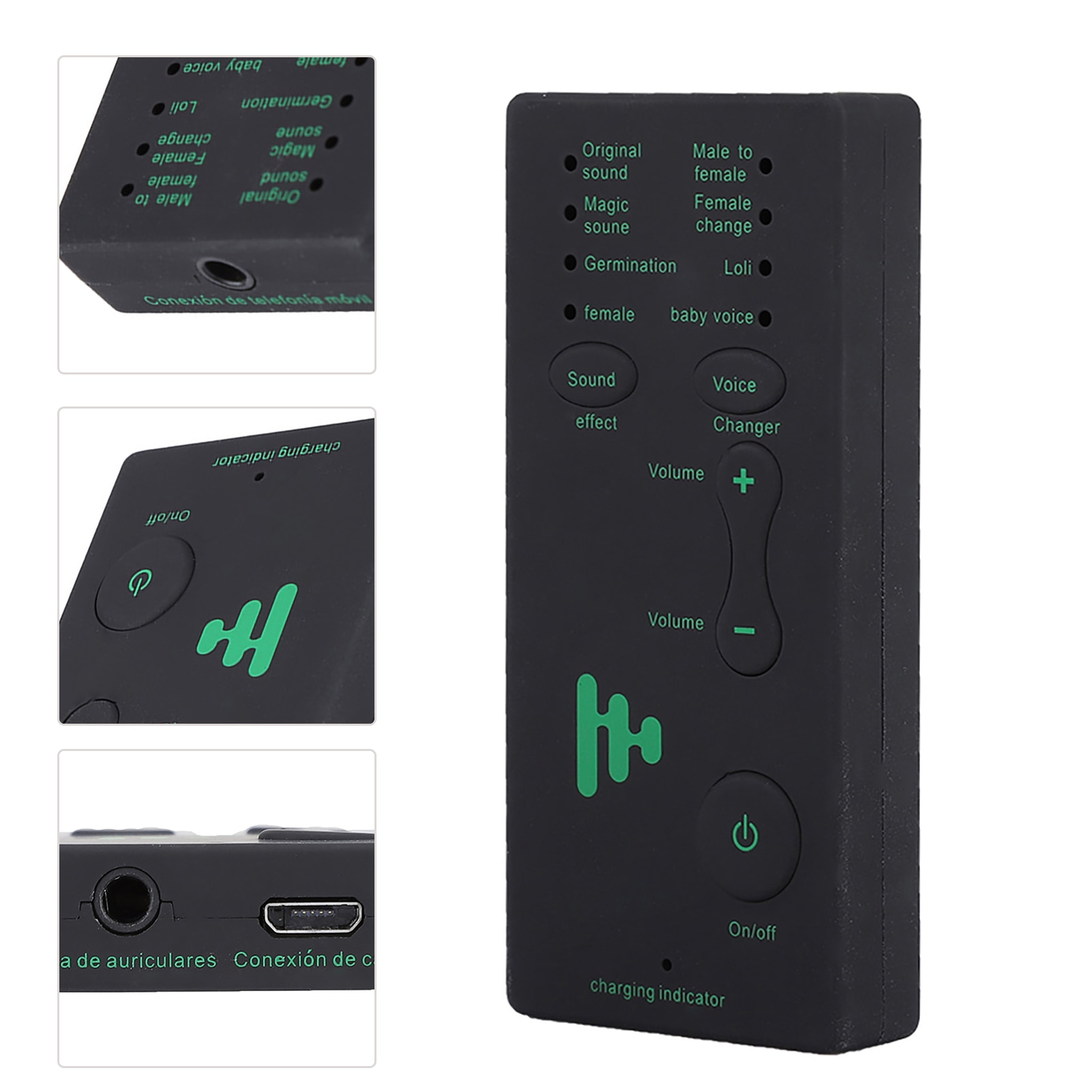 Placa de sunet externa Sound Box, USB, pentru PC sau telefon, Negru ...