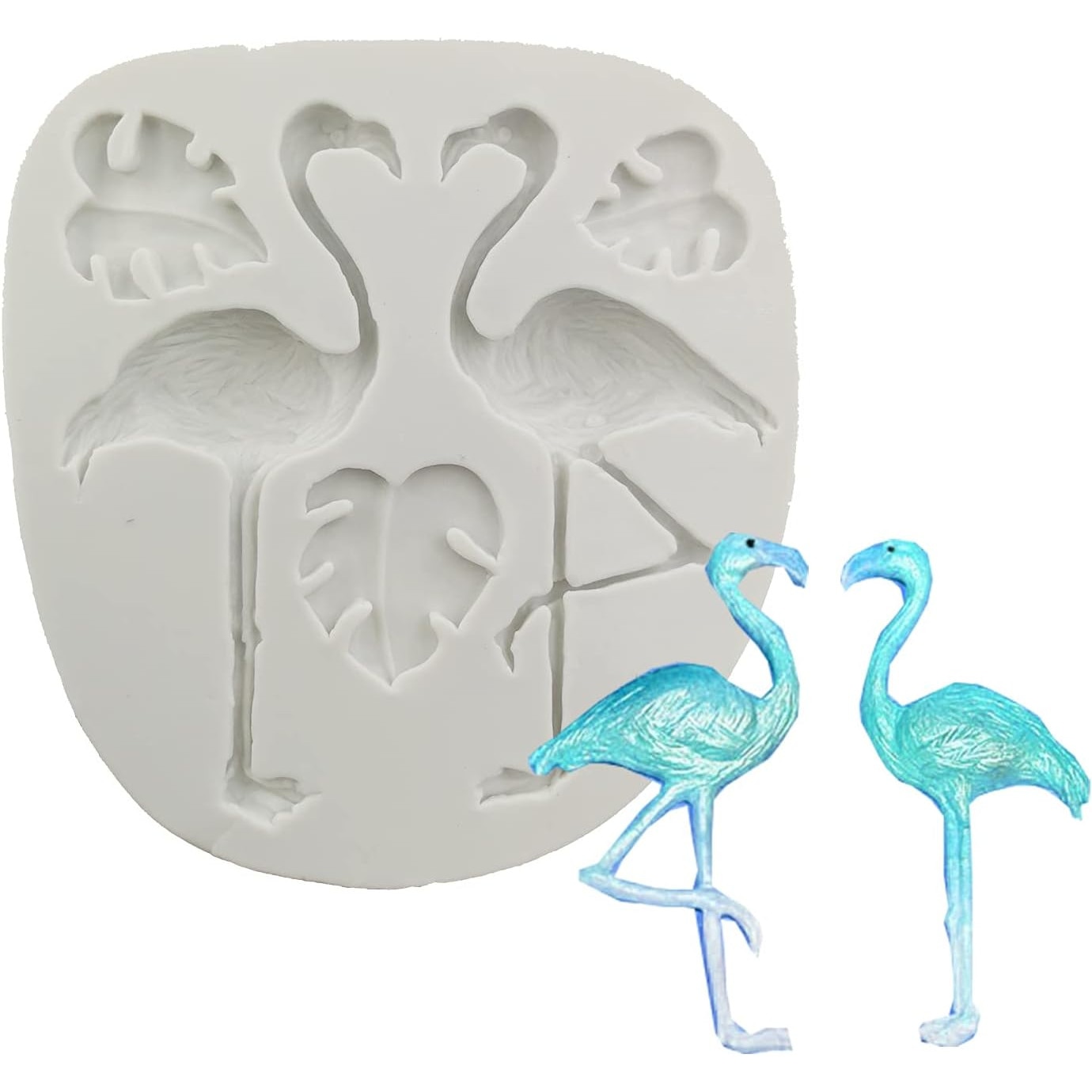 Forma pentru prajituri, Flamingo, Silicon, Alb - eMAG.ro