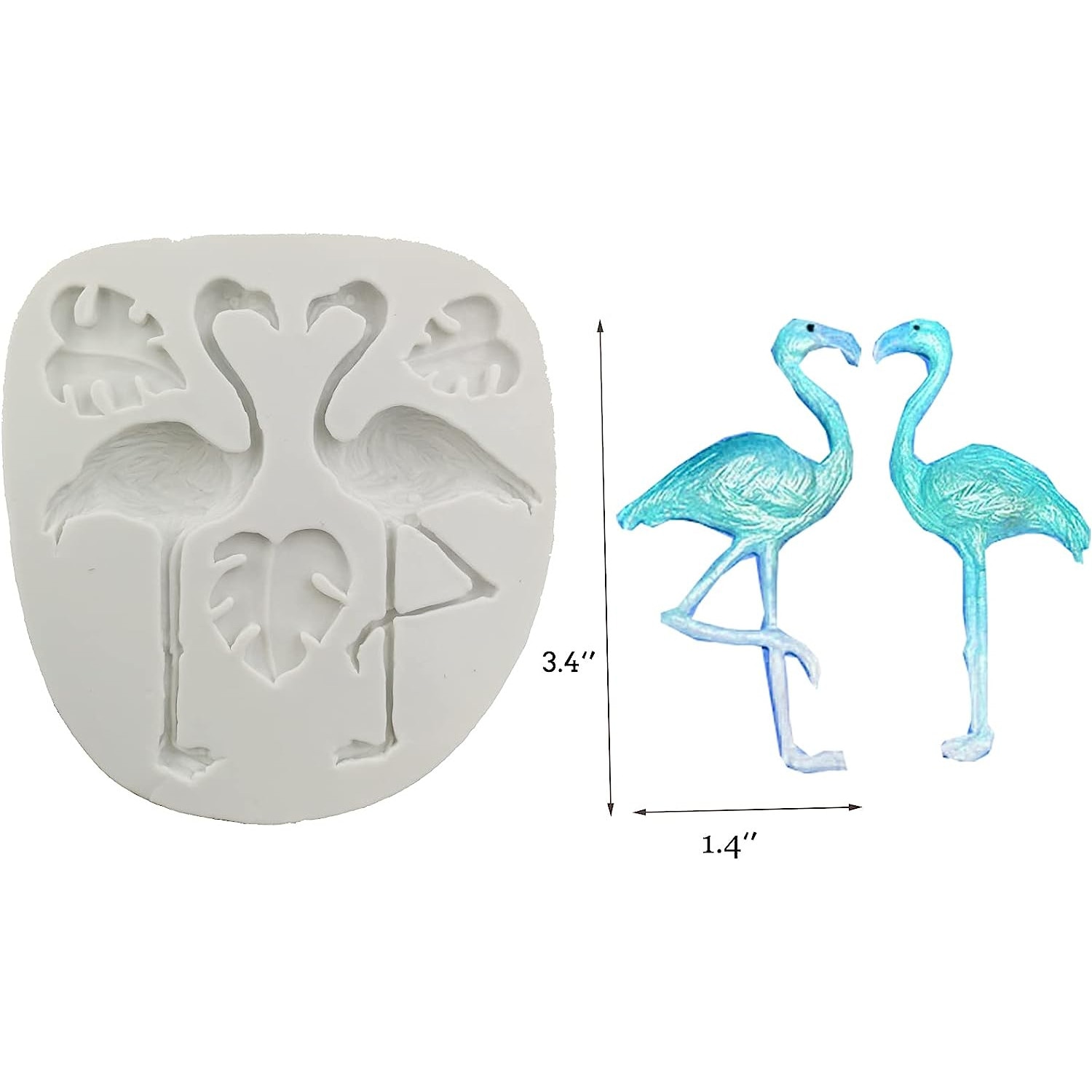 Forma pentru prajituri, Flamingo, Silicon, Alb - eMAG.ro