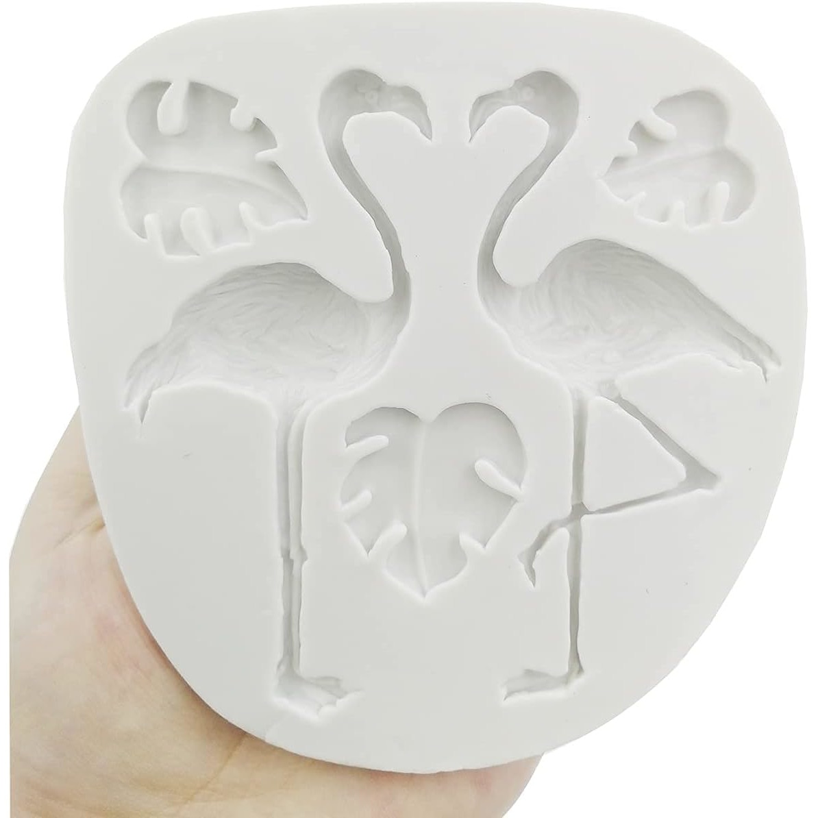 Forma pentru prajituri, Flamingo, Silicon, Alb - eMAG.ro