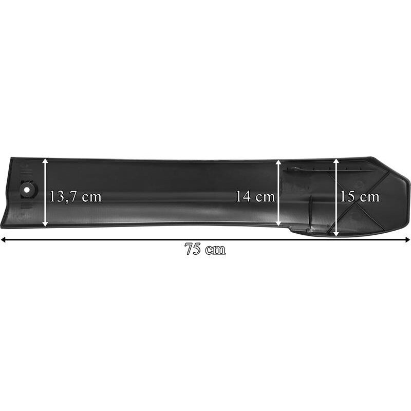Bumper spoiler dreapta RENAULT PREMIUM, Lamiro, Negru - eMAG.ro