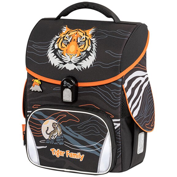 Ghiozdan Jolly neechipat PRO 2, dimensiune 36 x 31 x 19 cm, motiv Tiger ...