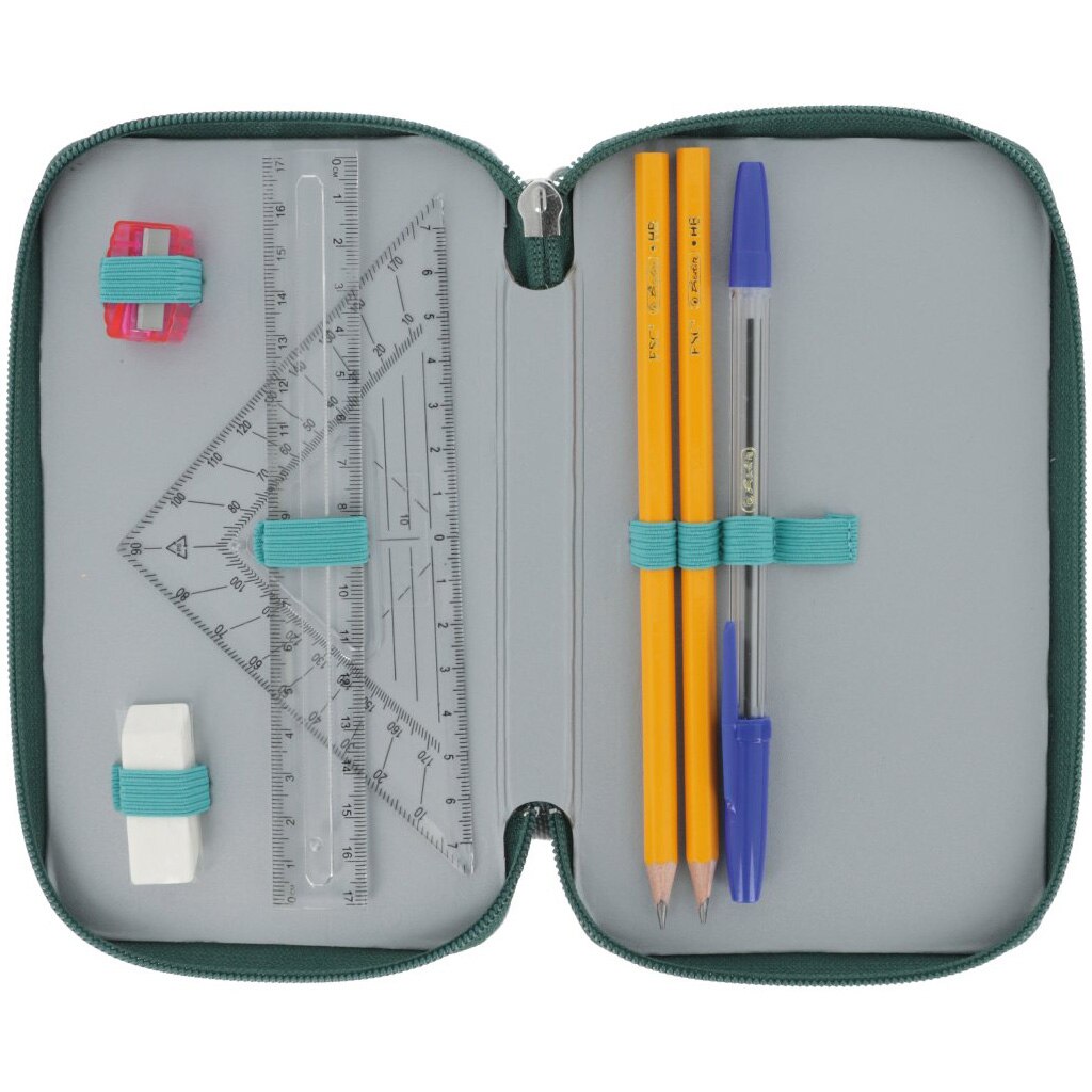 Penar Herlitz echipat, 23 piese, cu 2 fermoare, dimensiune 20 x 4,5 x ...
