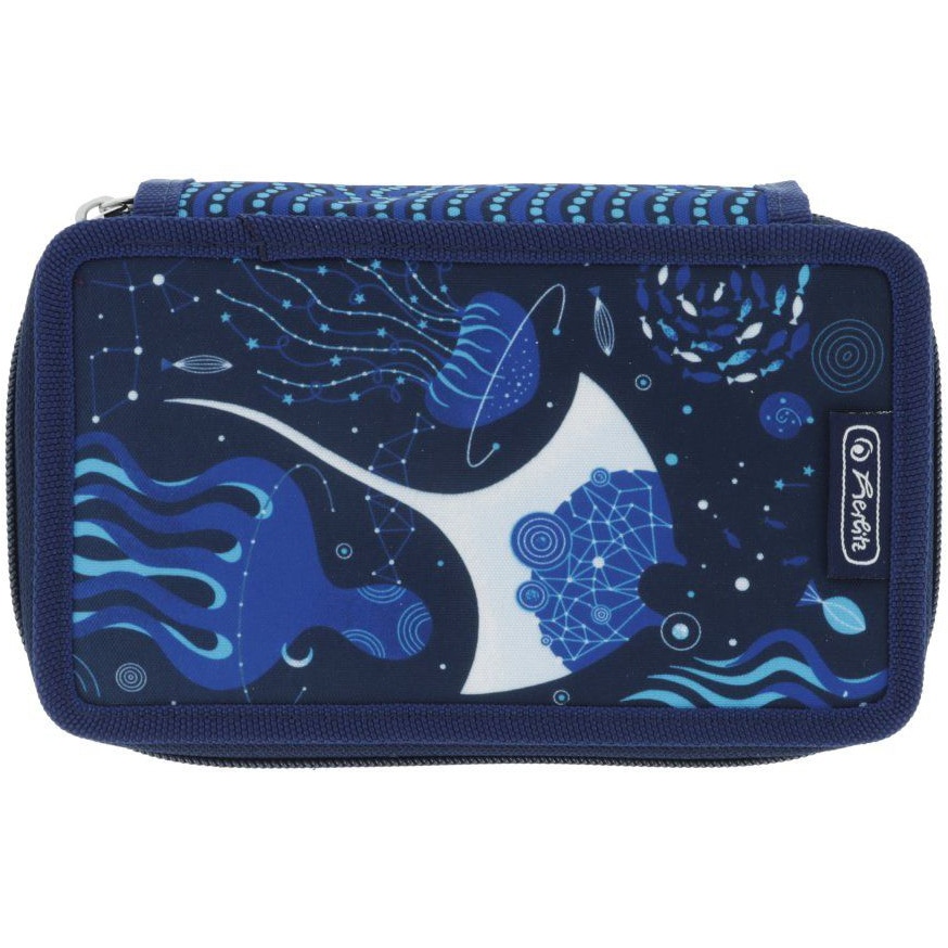 Penar Herlitz echipat, 31 piese, 3 fermoare, dimensiune 19 x 11,5 x 7 ...