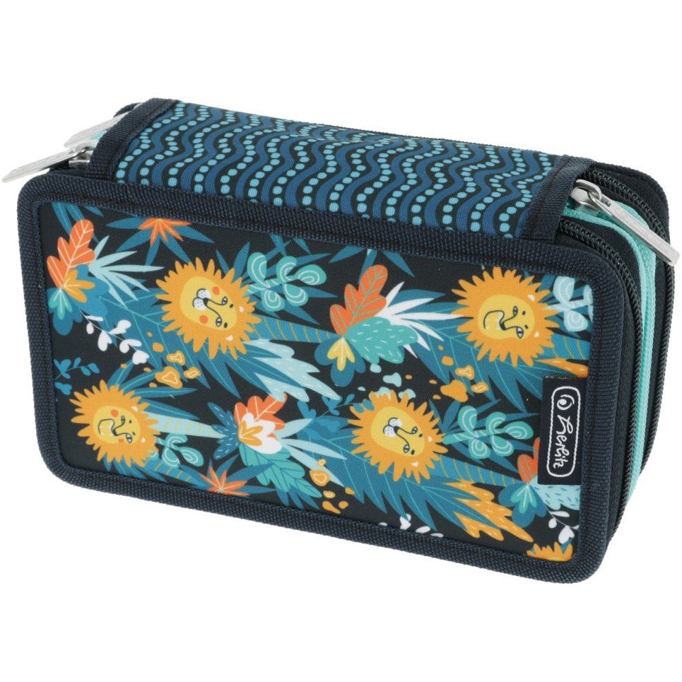 Penar Herlitz echipat, 31 piese, 3 fermoare, dimensiune 19 x 11,5 x 7 ...