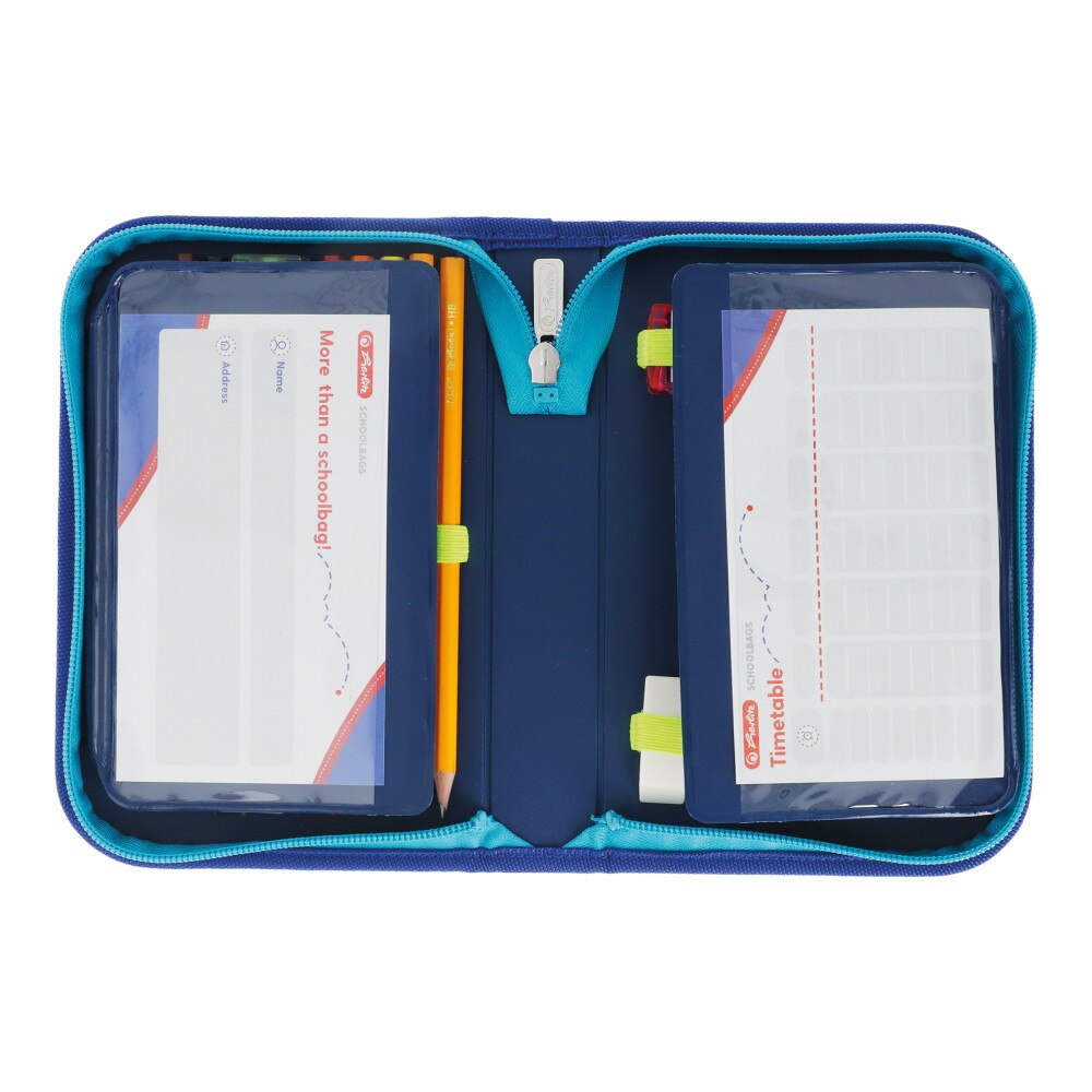 Penar Herlitz echipat, 31 piese, cu 2 clape, dimensiune 14 x 20,3 x 3,5 ...