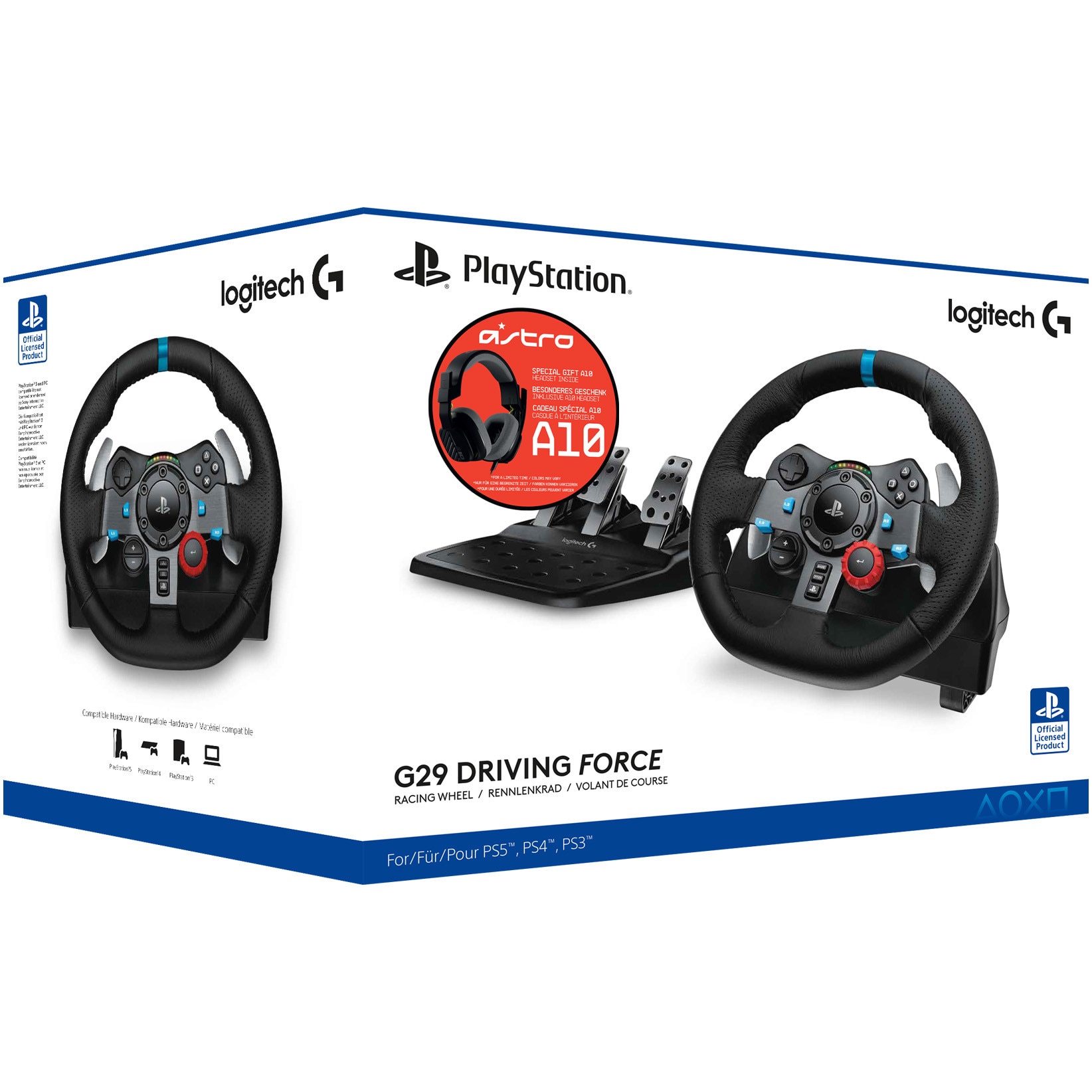 Volan Logitech Driving Force G29 pentru Playstation 5, Playstation 4 ...