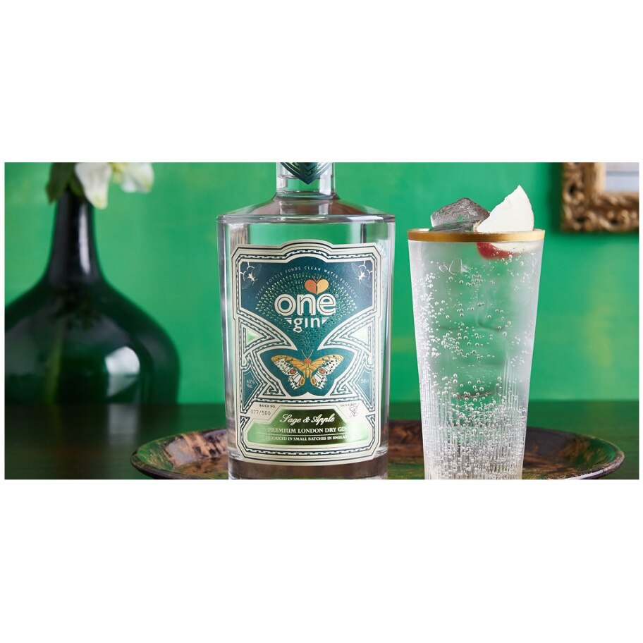Gin ONE Sage and Apple, 43%, 0.7l - eMAG.ro