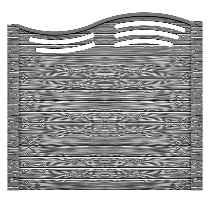 Set matrita gard, panou intreg, 3 matrite mijloc + 1 terminatie + 2 ...