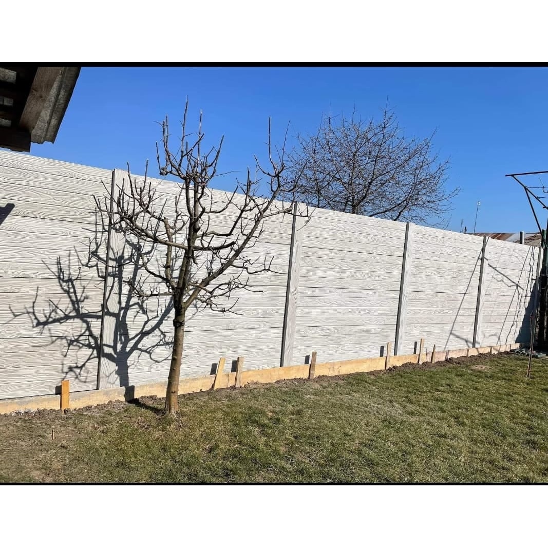 Set matrita gard, panou intreg, 4 matrite mijloc si 2 stalpi, model ...