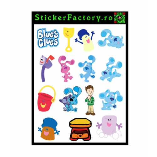 Set Stickere "Blues Clues", Vinyl Waterproof, Coala A2, 11 - 12 cm ...