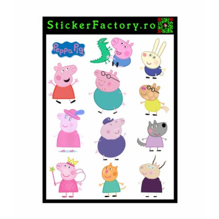 Set Stickere "Purcelusa Pepa", Vinyl Waterproof, Coala A2, 11 - 12 cm ...