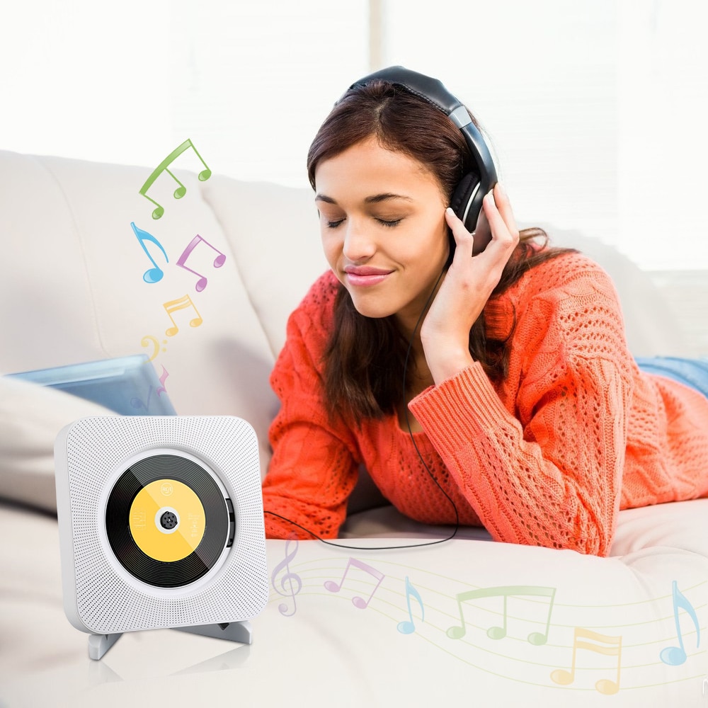 CD player portabil multifunctional actualizat, Bluetooth, Radio FM ...