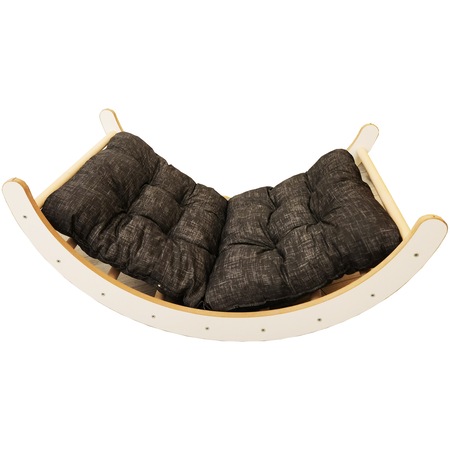 Semicerc Pikler tip montessori cu perna neagra - eMAG.ro