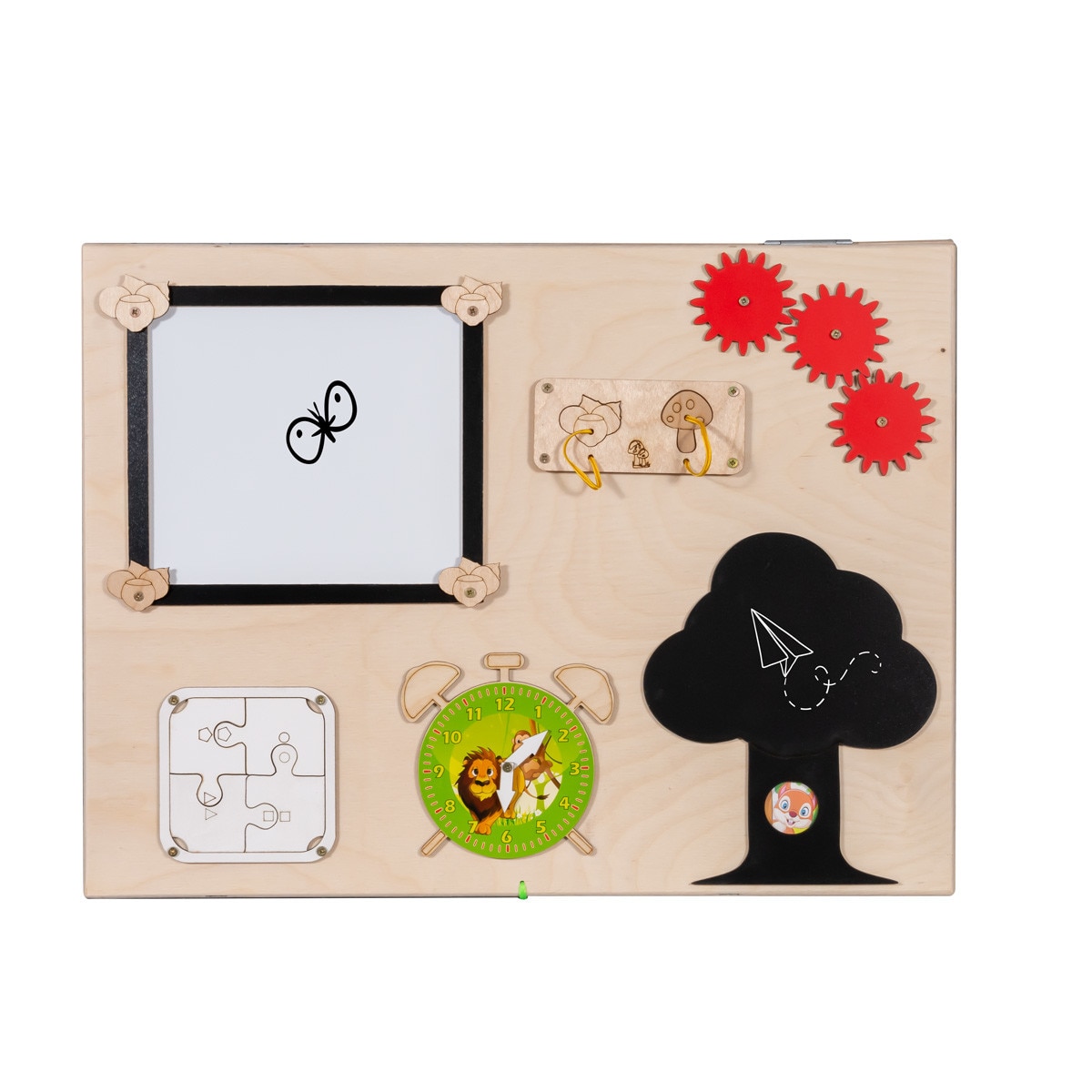 Tabla senzoriala, Ikonka, Lemn, Multicolor - eMAG.ro