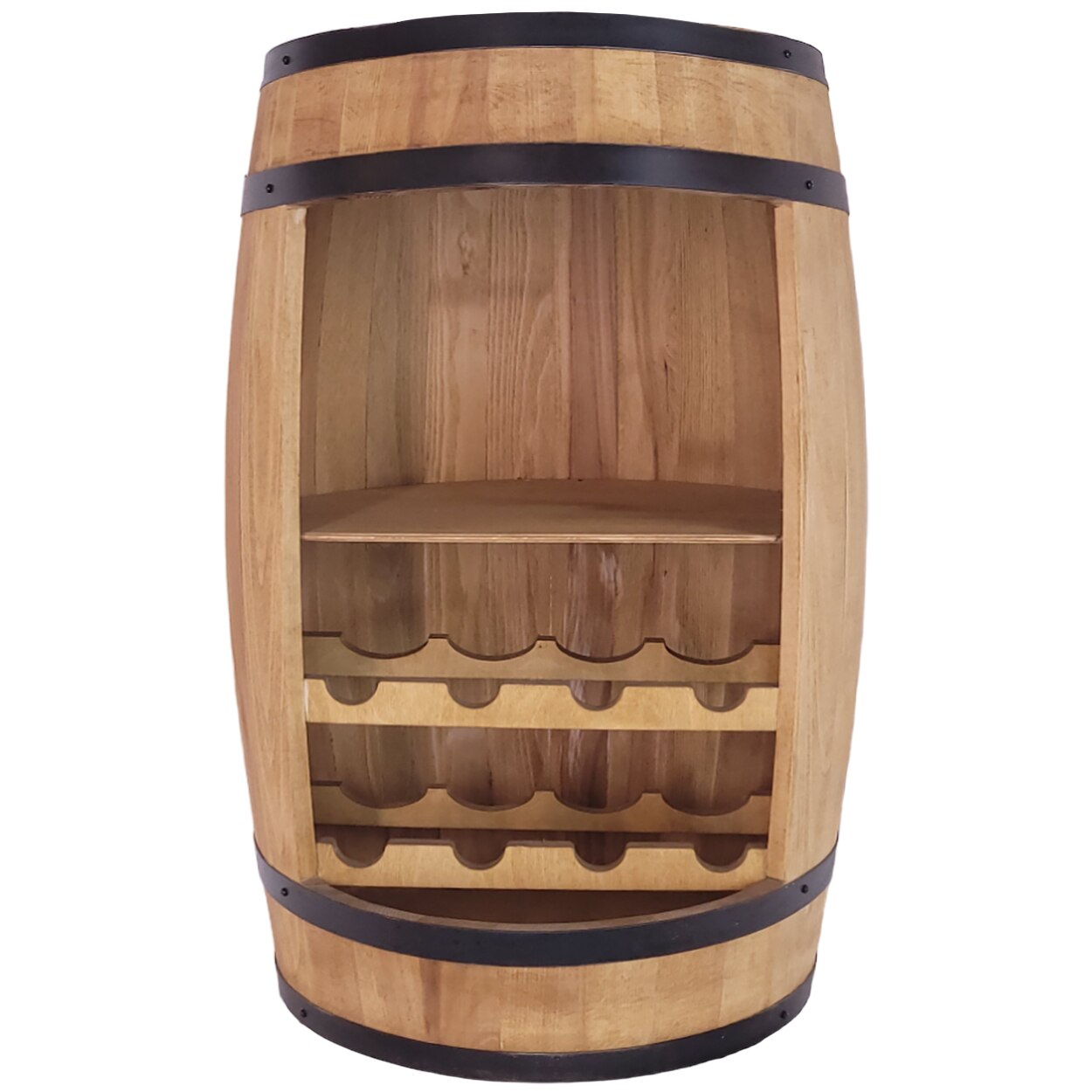 Butoi pentru sticle de vin, WEECO, Lemn, 80cm, Maro - eMAG.ro