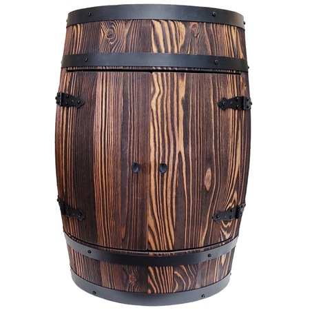 Butoi cu usa din lemn, Weeco, 80 x 50 x 46 cm, Lemn, Wenge - eMAG.ro