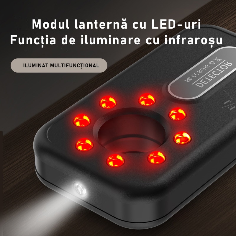Mini detector camere video spion cu LED infrarosu si filtru optic ...
