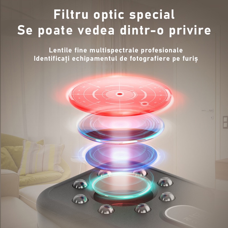 Mini detector camere video spion cu LED infrarosu si filtru optic ...