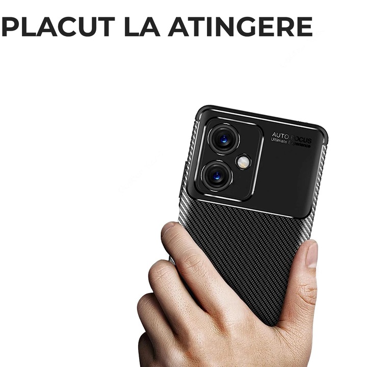 Husa Daden® Flexibila Antisoc Carbon pentru Xiaomi Redmi Note 12 5G ...