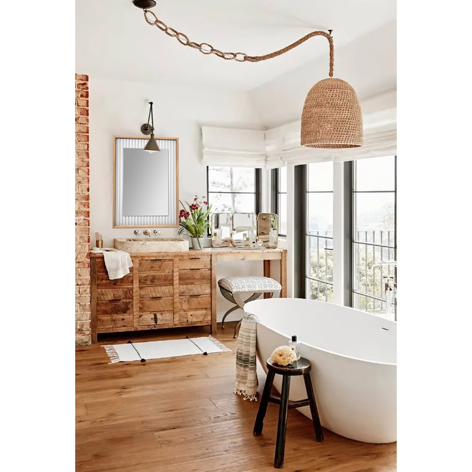 Oglinda de perete cu Riflaj, MDF si Pal, 80 x 60 cm, Alb - eMAG.ro