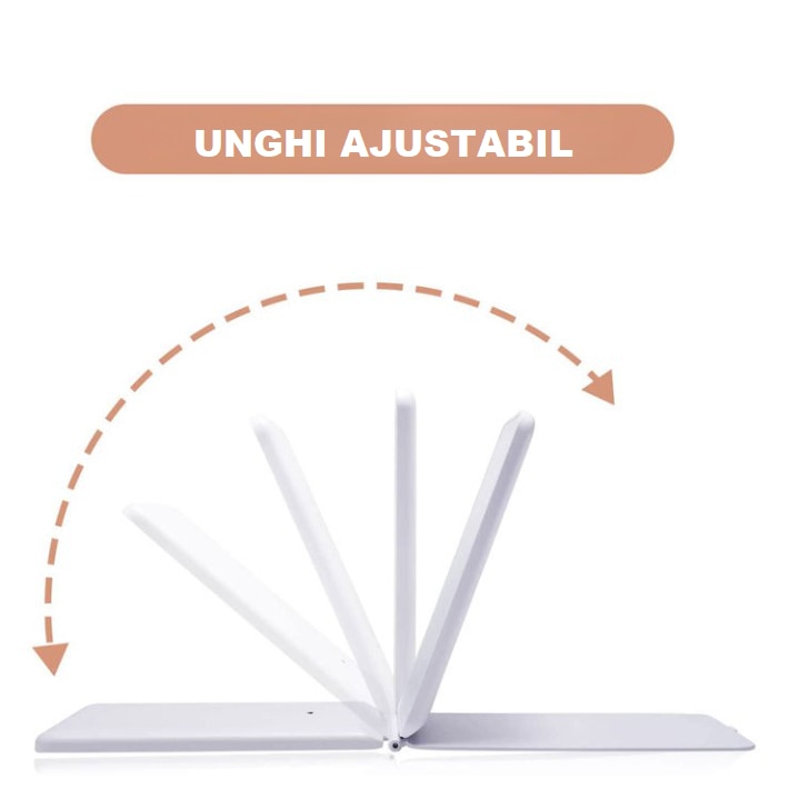 Oglinda cosmetica cu LED, Portabila, 3 moduri de luminare, intensitate ...