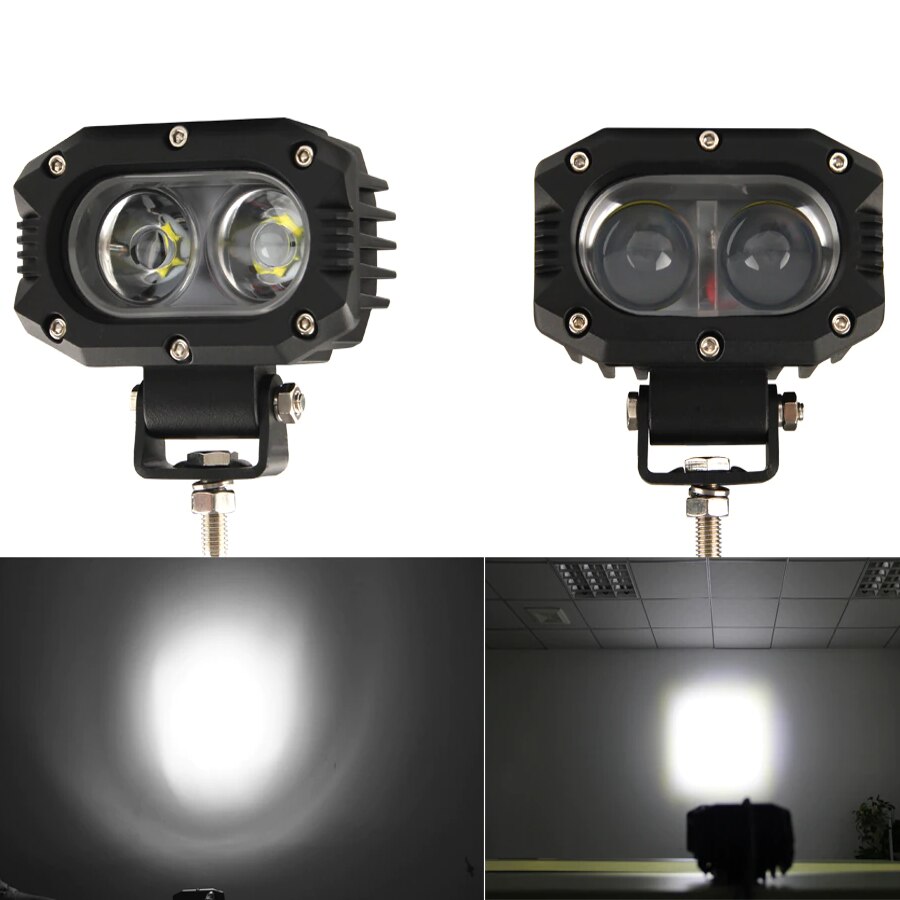 Set 2 Proiectoare LED auto LED de 120W, lumina alba - eMAG.ro