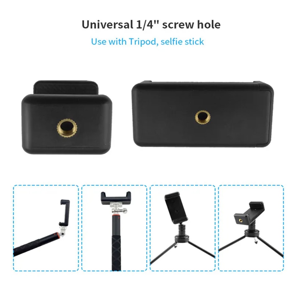 Suport telefon mobil cu doua filete 1/4 pentru atasare pe trepied ...