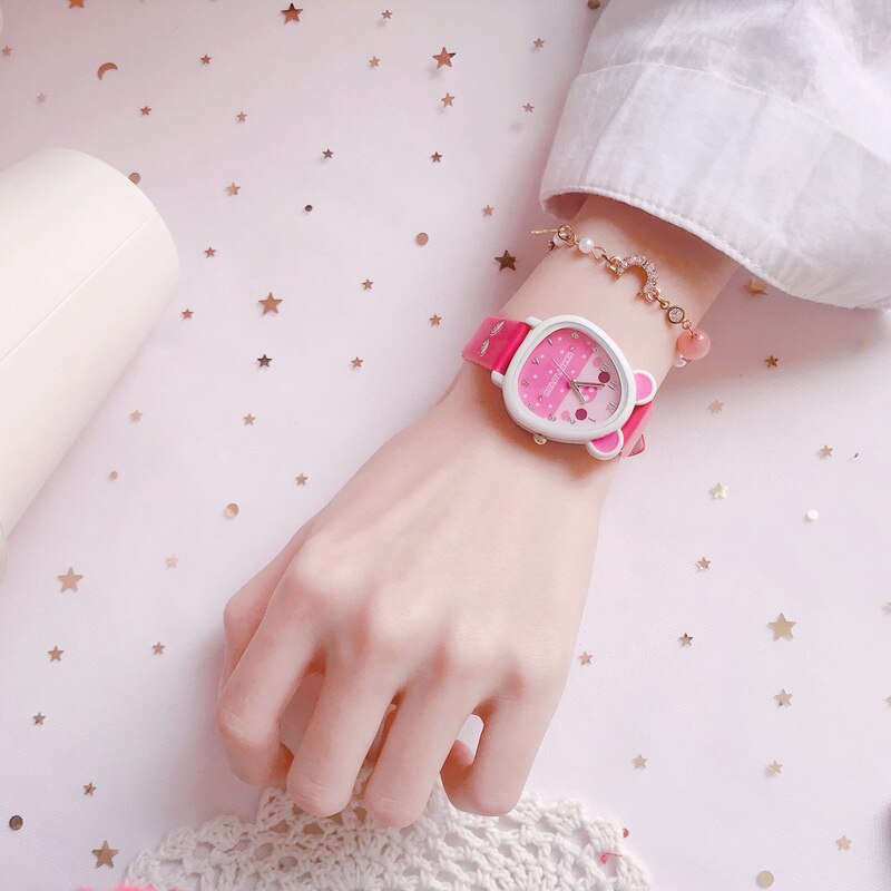 Set ceas si bratara pentru copii, Aliaj/Plastic, 3 ani+, Roz - eMAG.ro