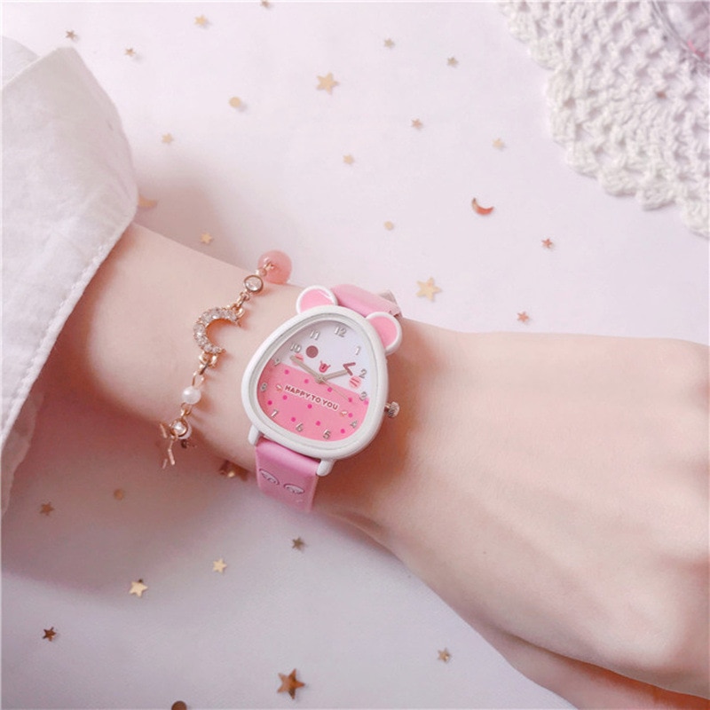 Set ceas si bratara pentru copii, Aliaj/Plastic, 3 ani+, Roz - eMAG.ro