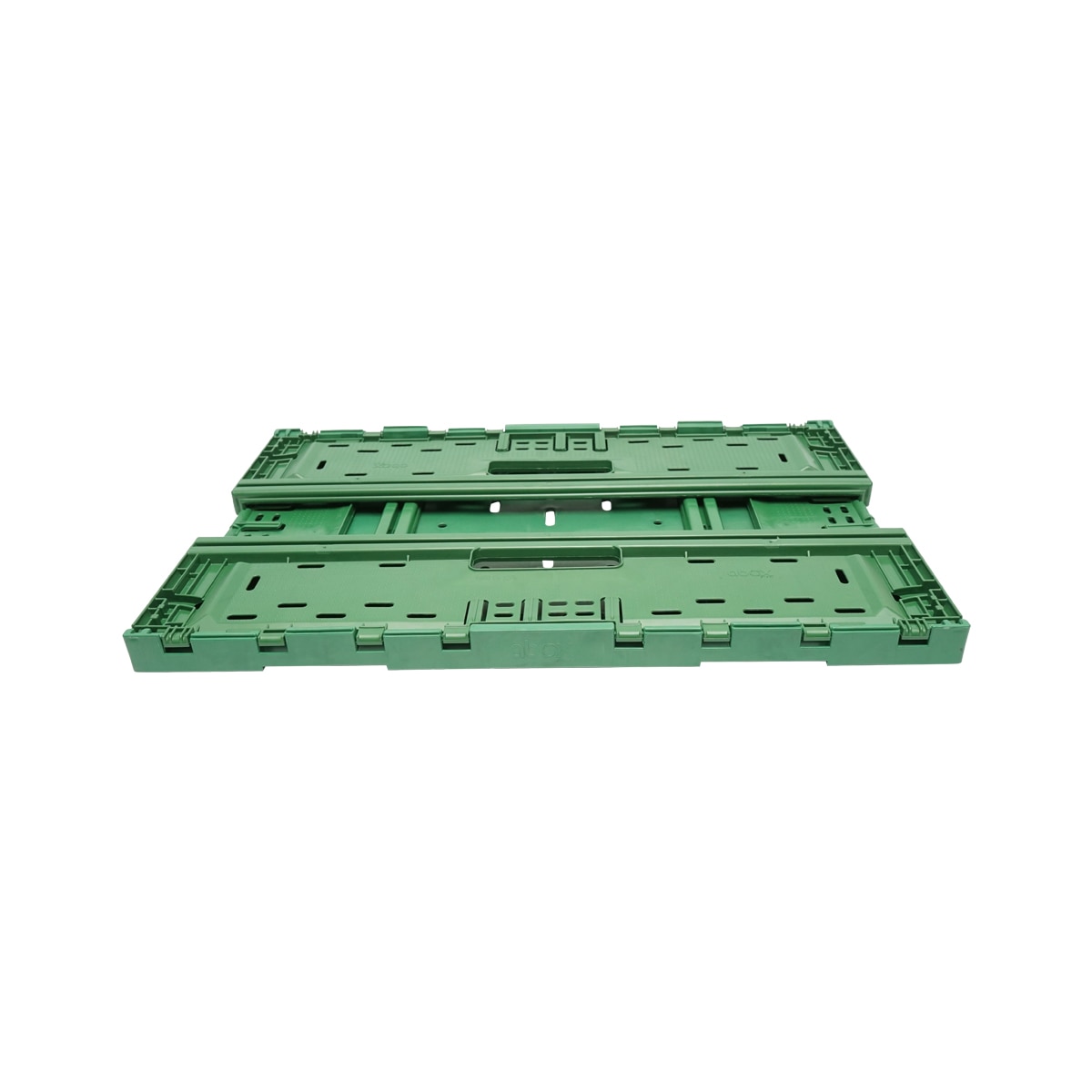 Lada, cutie plastic pliabila 595x385x185mm, verde pentru depozitare ...