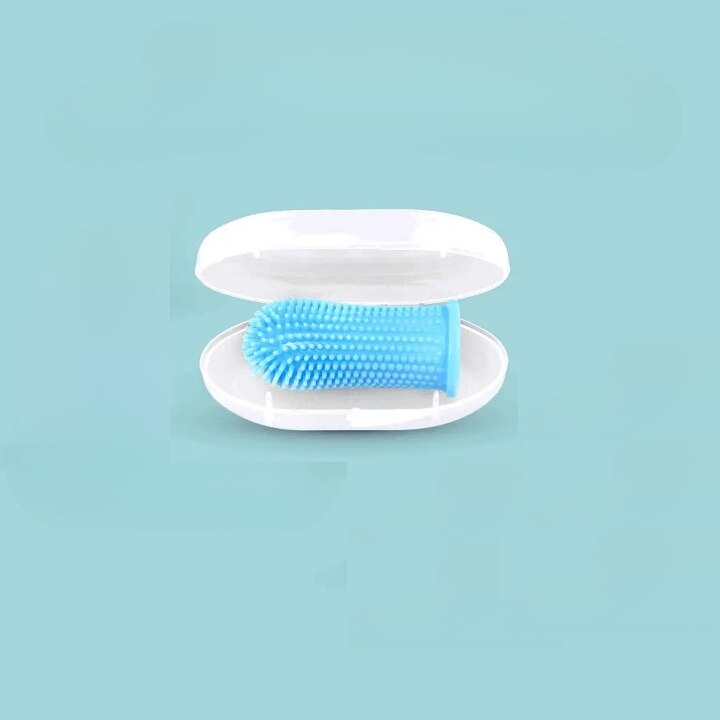 Periuta de dinti, tip degetar 360°, pentru animale de companie, caine ...