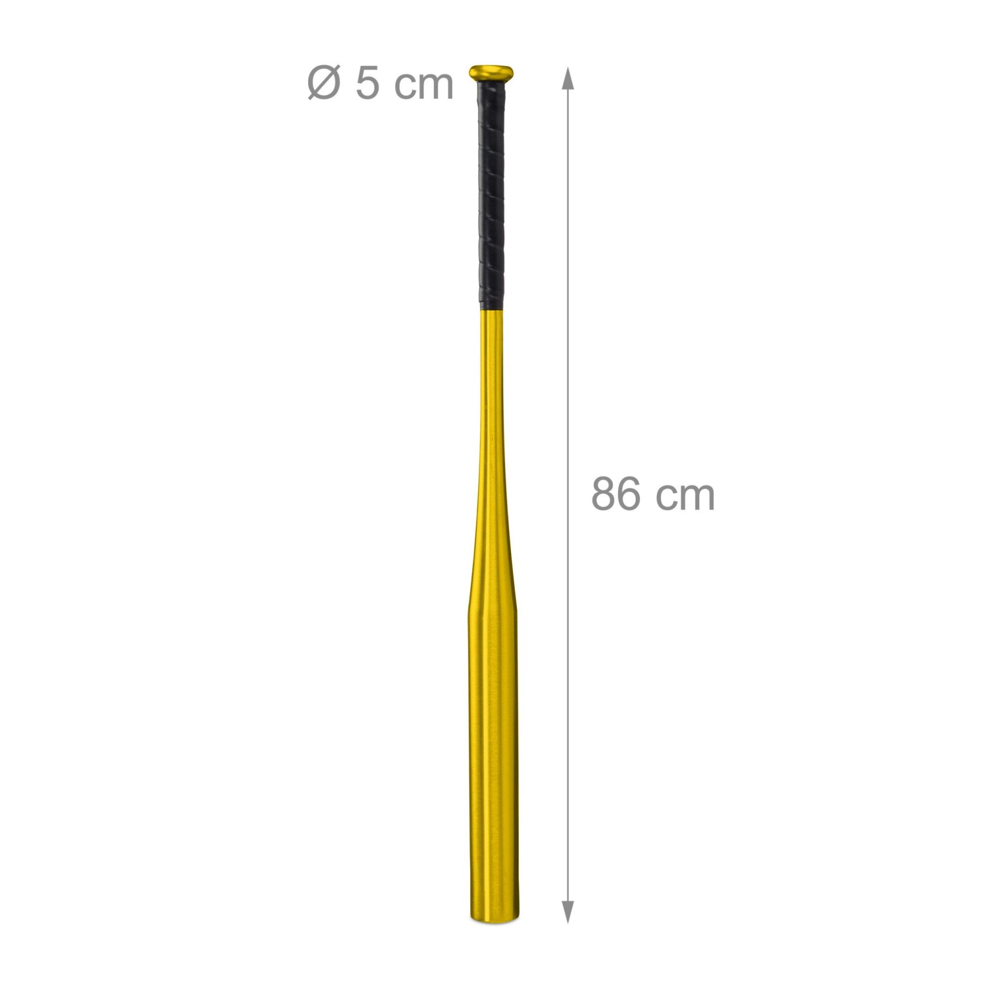 Bata de baseball, aluminiu, gold, 86 x 5 cm - eMAG.ro