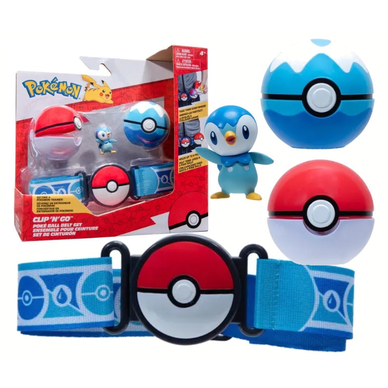 Set POKEMON, Clip 'N' Go, Poke Ball, Plastic, Multicolor - eMAG.ro