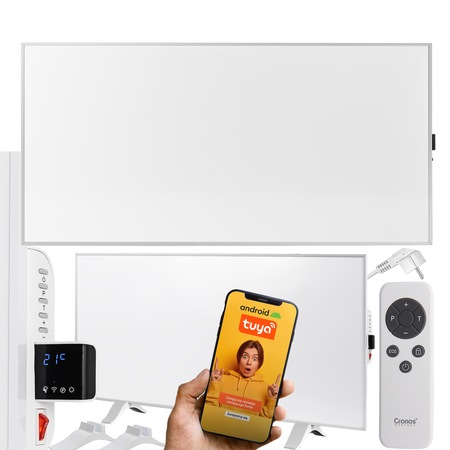 Incalzitor cu infrarosu, Cronos Heaters, Aluminiu, 50/60Hz, Alb/Gri ...