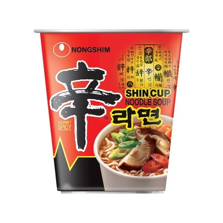 Taitei instant Ramen Shin Hot & Spicy (Pahar), 68g, NongShim - eMAG.ro