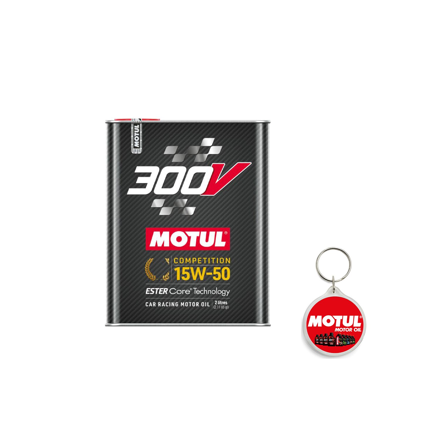 Set ulei motor Motul 300V, vascozitate 15w50, volum 2 l, sintetic si ...