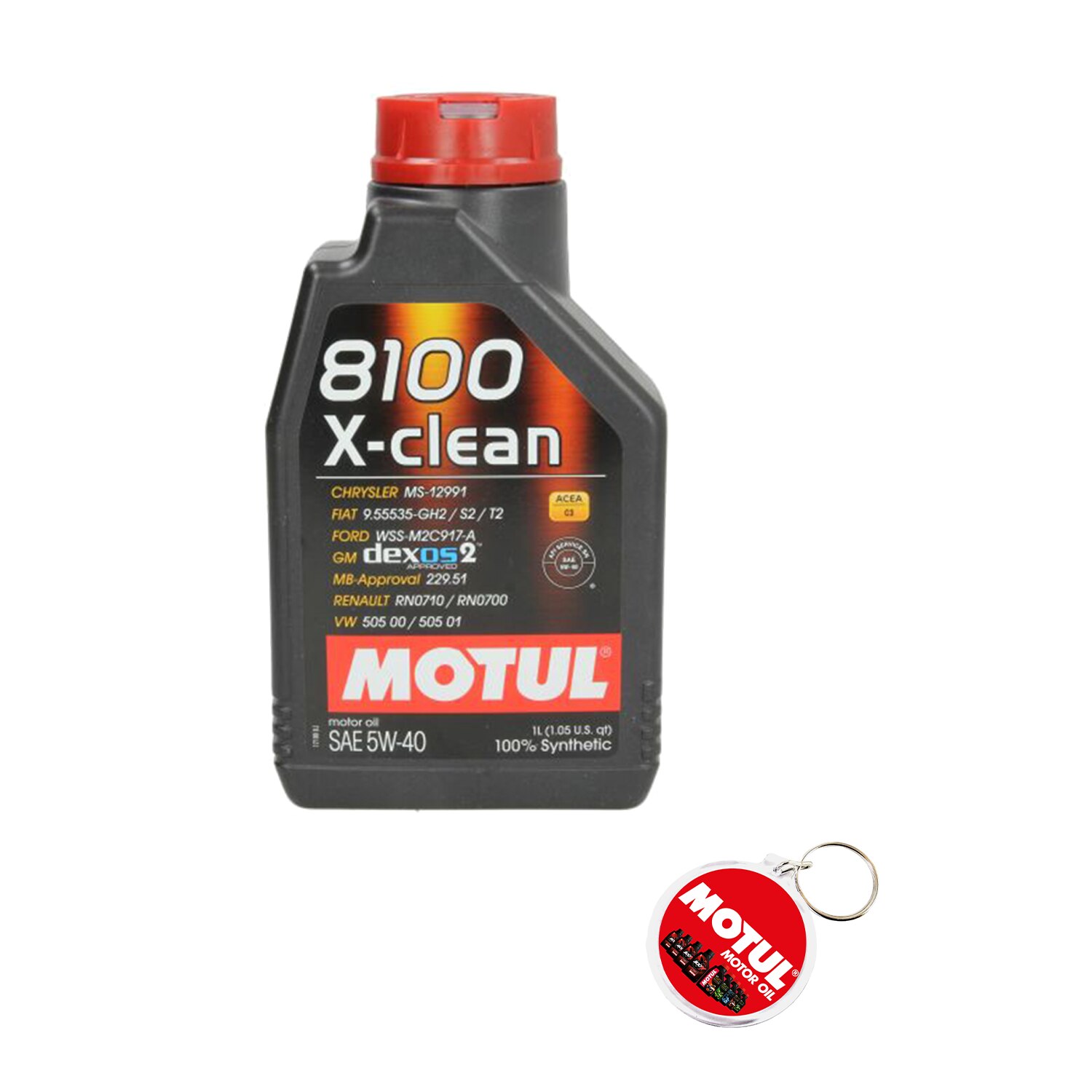 Set ulei motor Motul 8100 X-Clean C3, vascozitate 5w40, volum 1 l ...